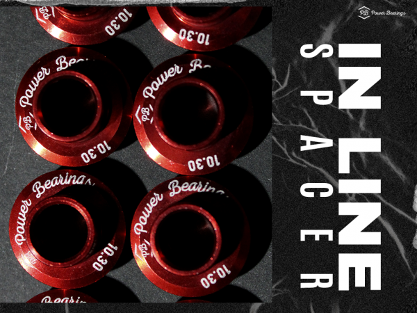 In line spacers Red – Power Bearings